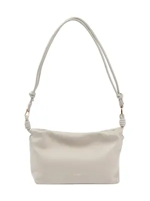 Loewe Flamenco Medium Leather Shoulder Bag - Grey