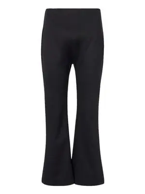 LESET Cropped Flared Pants - Black