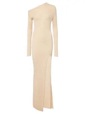 AYA MUSE Ciro Silk-blend Maxi Dress - Beige