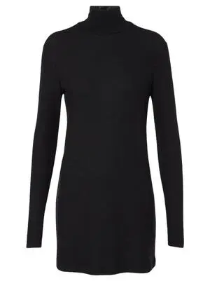 LESET Lauren Turtleneck Mini Dress - Black