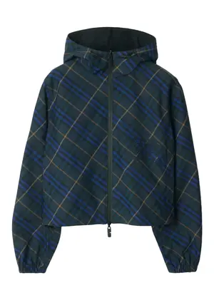 Burberry Burberry Reversible Check Hooded Jacket Midnight