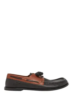 Loewe Campo Boat Shoes - Black/brown
