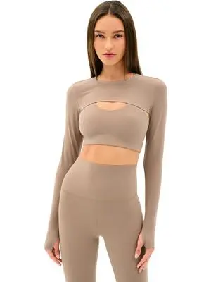 Splits59 Amelia Airweight Lite Shrug - Latte