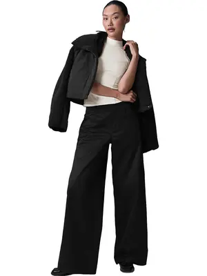 Alo Yoga Wanderlust Wide Leg Trouser - Black