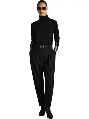 REISS Macy Merino Wool Roll Neck Jumper