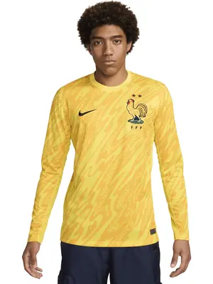 Nike Fff 2024/25 Stadium Goalkeeper Dri-fit Soccer Replica Jersey - Yellow