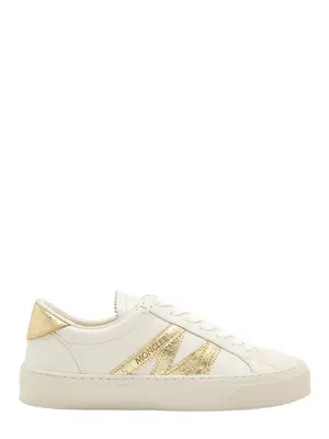 Moncler Monaco Panelled Suede Sneakers - Yellow Light