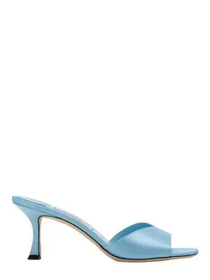 JIMMY CHOO Skye Satin Mules Blue