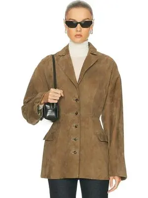 EAVES EAVES Salta Suede Jacket Olive