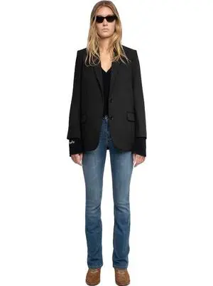 Zadig&Voltaire Viva Strass Star Blazer - Black