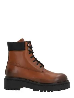 PRADA Leather Combat Boots