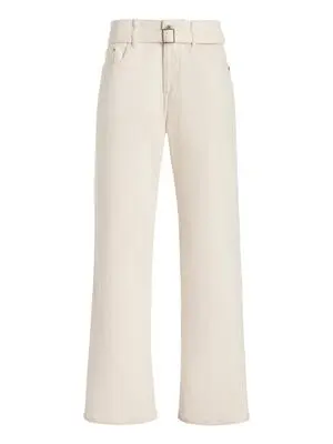 Proenza Schouler Ellsworth Stretch Low-rise Boyfriend Jeans - Ivory