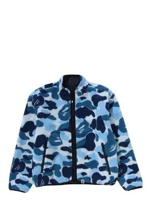 A BATHING APE Abc Camo Boa Ripstop Reversible Jacket - Blue