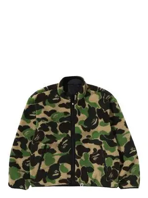 A BATHING APE Abc Camo Boa Ripstop Reversible Jacket - Green