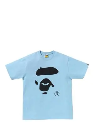 A BATHING APE Ape Face Tee Shirt - Sax