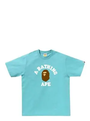 A BATHING APE College Tee Shirt - Blue