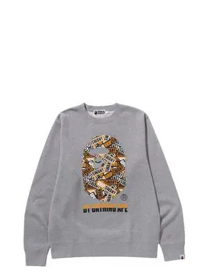 A BATHING APE X Grip Swany Crewneck Sweatshirt - Grey