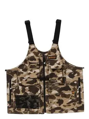 A BATHING APE X Grip Swany Gr Camo Fireproof Gear Bag Vest - Beige