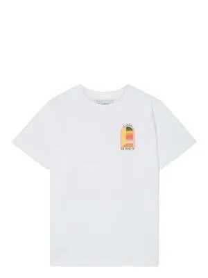 Casablanca Gradient Arch Logo T-shirt - White