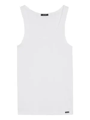 TOM FORD Ribbed Jersey Tank - White