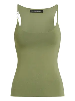 Karl Lagerfeld Knitted Tank Top - Green