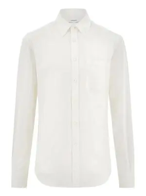 FERRAGAMO Long Sleeved Cotton Shirt - White