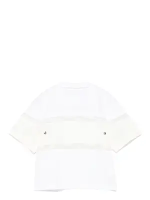 Sacai Contrast-panel T-shirt - White