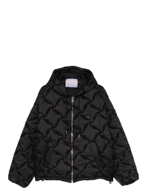 BLUEMARBLE Hooded Quilted Bomber Jacket - Black