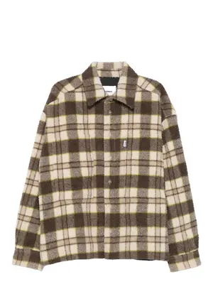 BONSAI Checked Jacket - Brown