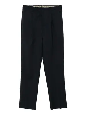 Etro Pleat-detailing Wool Trousers - Blue