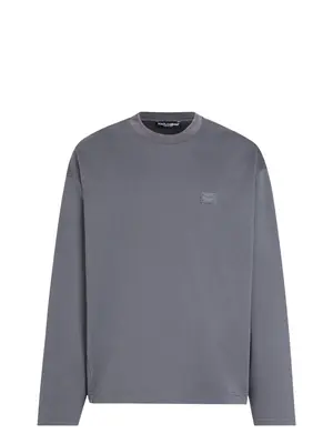 Dolce & Gabbana Cotton Jersey Sweatshirt - Grey