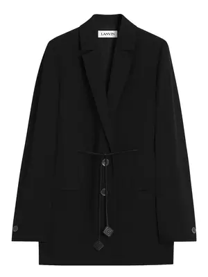 LANVIN Virgin Wool Blazer - Black