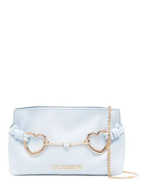 Moschino Heart Clutch - Blue