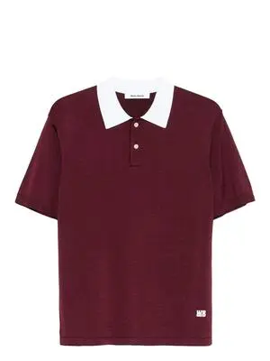 WALES BONNER Sun Polo Shirt - Red
