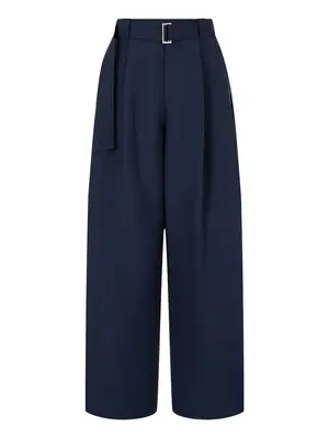 STUDIO TOMBOY Belted Trousers - Blue