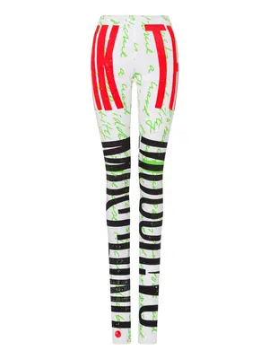 Moschino Graphic-print Leggings - White
