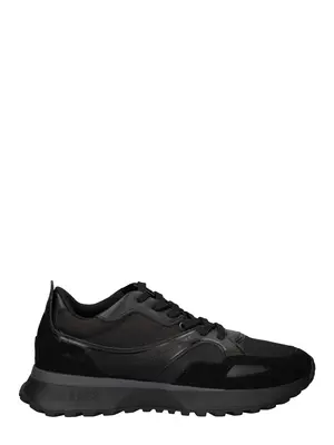 BOSS Logo-patch Sneakers - Black