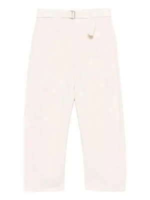 LEMAIRE LEMAIRE Twisted Belted Trousers Neutrals