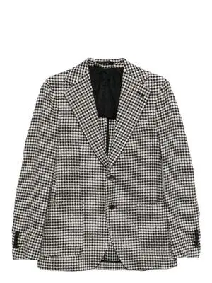 Tagliatore Gingham Check-pattern Blazer - Black