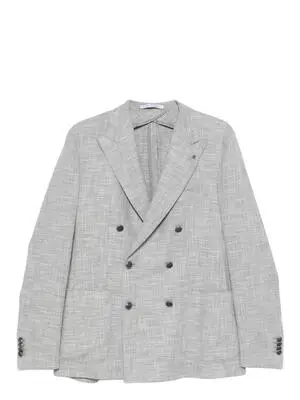 Tagliatore Mélange-effect Blazer - Grey