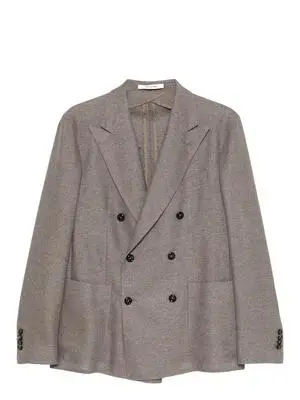 Tagliatore Mélange-effect Blazer - Grey