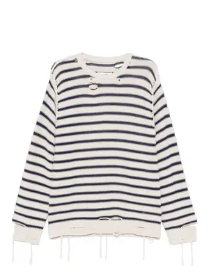 MAISON MARGIELA Striped Sweater - Neutrals