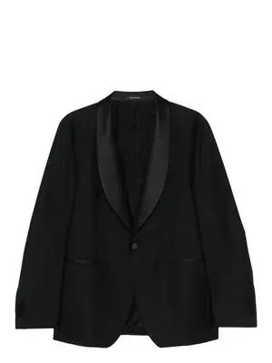 Tagliatore Shawl-lapels Blazer - Black