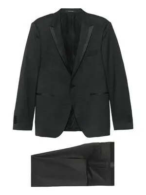 Tagliatore Single-breasted Dinner Suit - Black