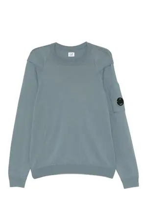C.P. COMPANY Lens-detail Sweater - Blue