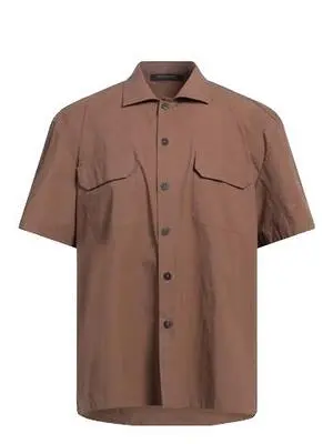 MESSAGERIE Shirt Size Cotton, Elastane - Brown