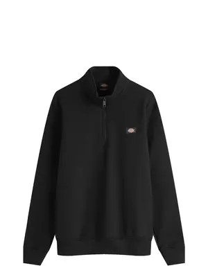 Dickies Oakport Quarter Zip Sweatshirt - Black
