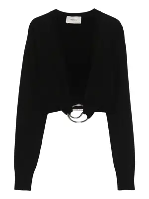 Coperni C-logo Crop Top - Black