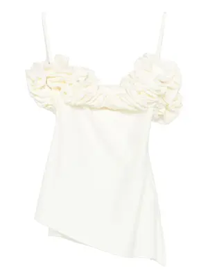 Coperni Ruffled Top - White