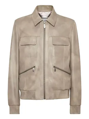 Philipp Plein Coster Bomber Jacket - Neutrals